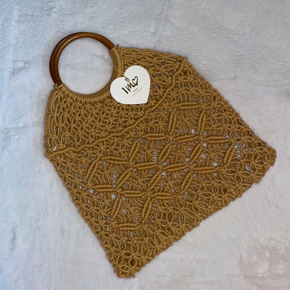 Imoshion | Bags | Nwt Imo Vegan Natural Handbag | Poshmark